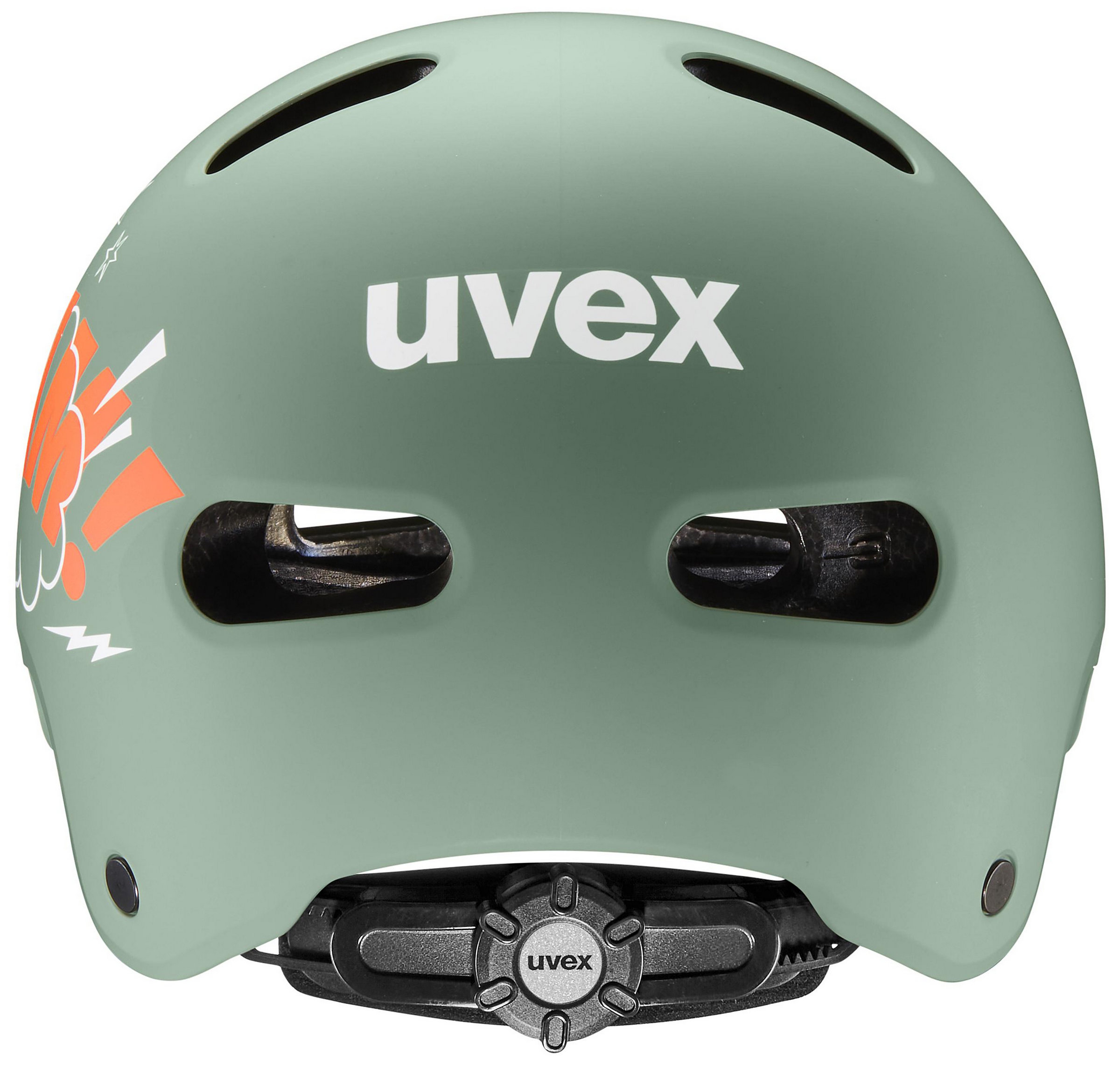 Kiivri Uvex kid 4 style bam moss green-papaya matt - Bikko.ee
